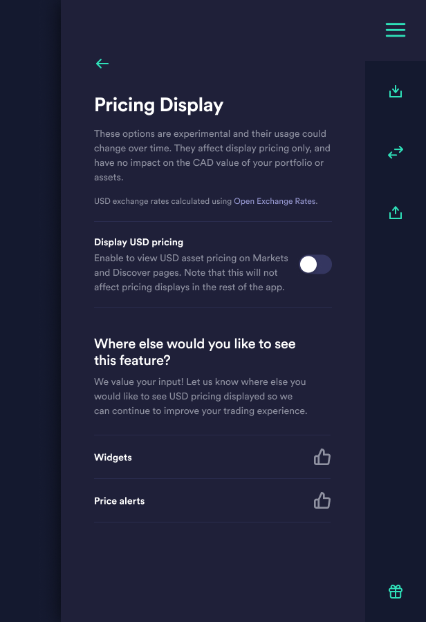 How to set up USD Pricing View – Newton